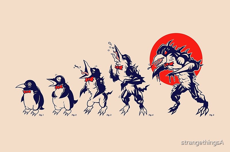 "Penguin Transformation" by strangethingsA | Redbubble