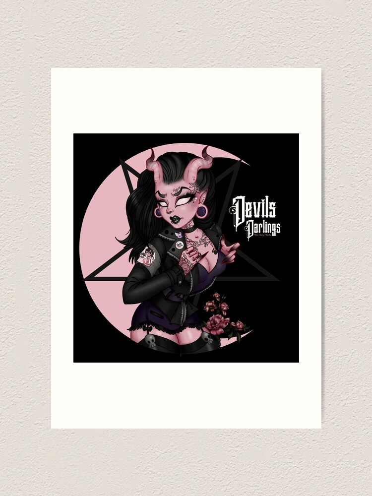 "Devils Darling Ashley Minx" Art Print for Sale by CherryMartini ...