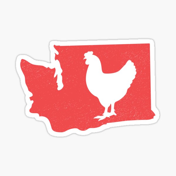"Washington Chicken" Sticker for Sale by teesaurus | Redbubble