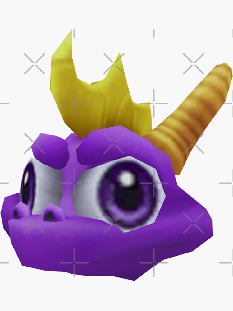 "Spyro Funny Face" Sticker for Sale by HollyHart | Redbubble