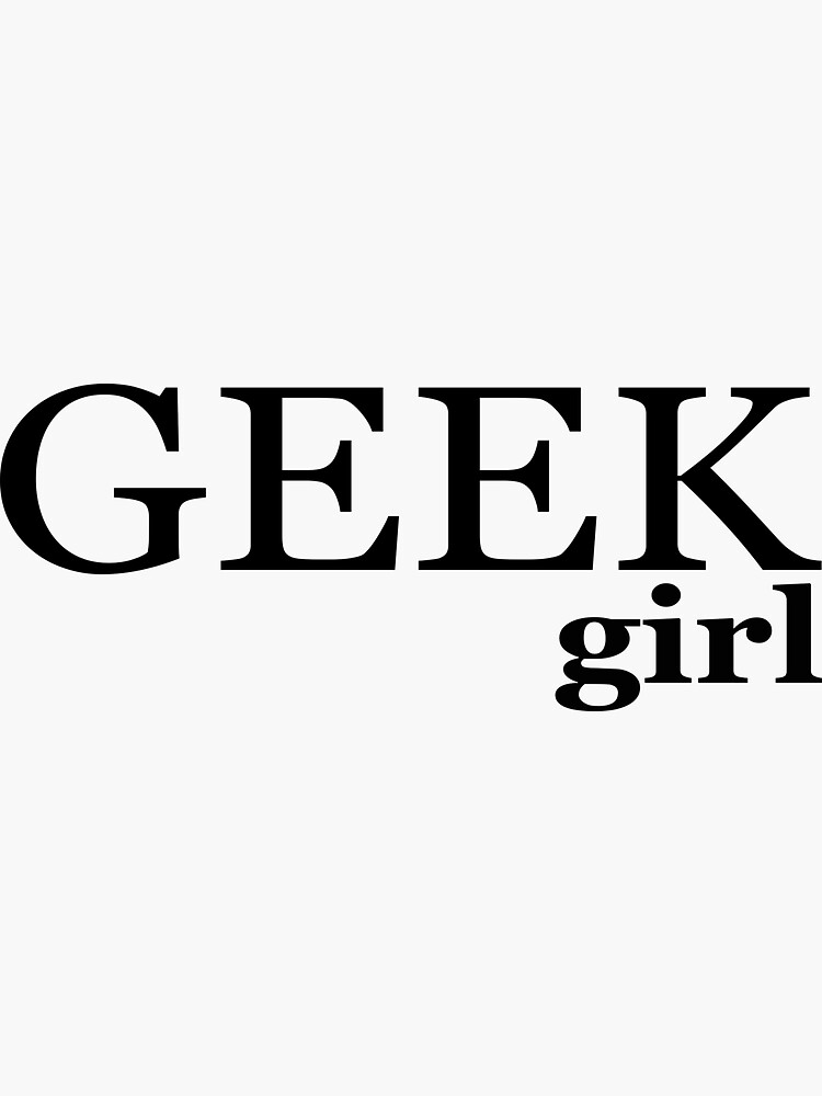 "Geek Girl STICKER" Sticker by KeepOnCoding | Redbubble