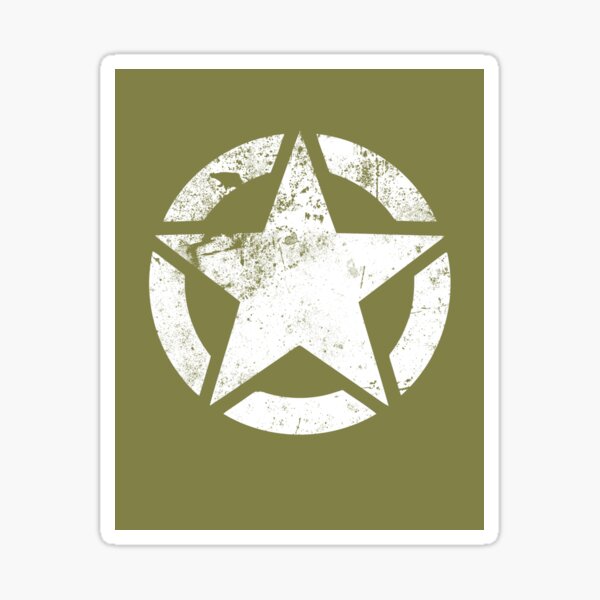 "Vintage star of the US Army" Sticker for Sale by Jaycotokay | Redbubble