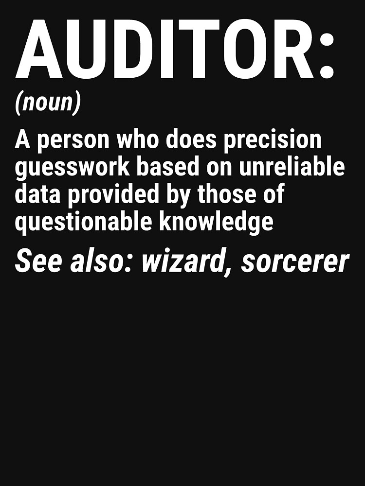 "Funny Auditor Definition Accountant Wizard T-shirt" T-shirt for Sale ...