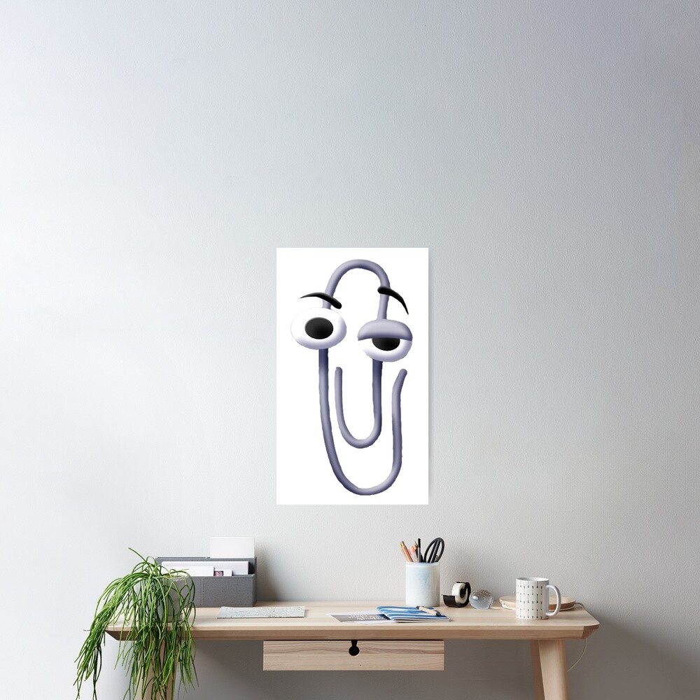 "Clippy" Poster for Sale by 0x80 | Redbubble