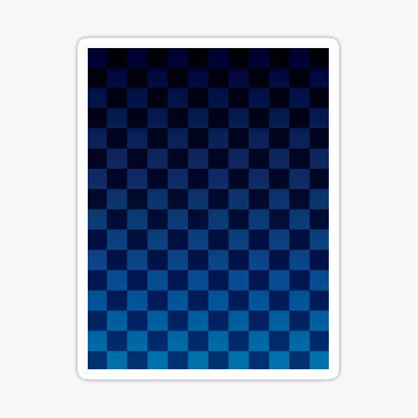 "Dark Blue Checkers" Sticker by LaurenPatrick | Redbubble