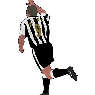 Sticker for Sale mit "Shearer 9 Feier zum erhobenen Arm" von ...