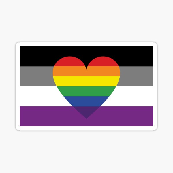 Asexual Homoromantic Flag Sticker By Dlpalmer Redbubble