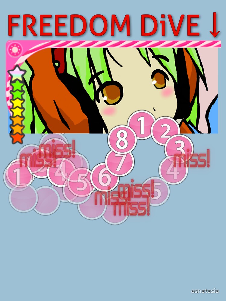 "FREEDOM DiVE↓" T-shirt for Sale by asnatasia | Redbubble | osu t ...