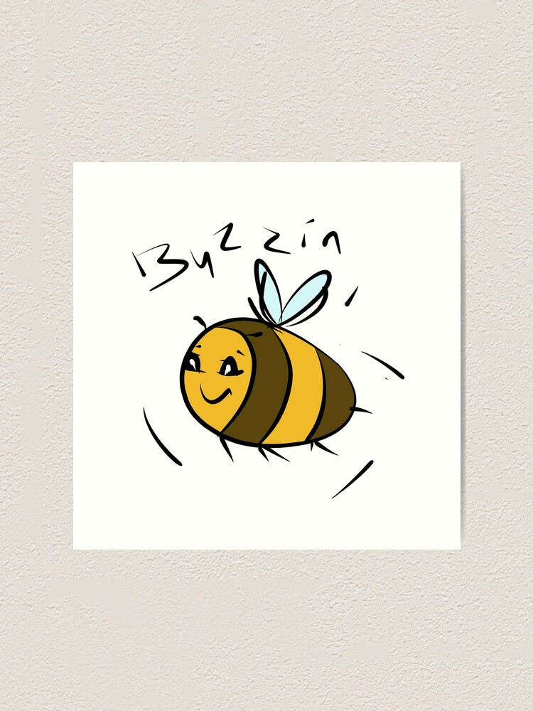"'Buzzin' Happy Buzzin Bee" Art Print by khbdesignstudio | Redbubble