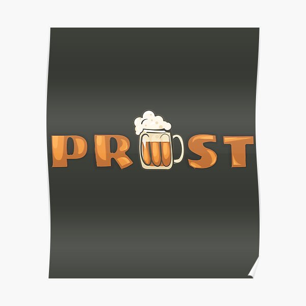 "Prost! Cheers in German Oktoberfest 2022" Poster for Sale by maxarus ...