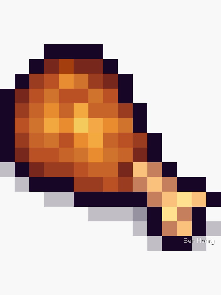 "Pixel Chicken Leg" Sticker for Sale by BenHenry | Redbubble