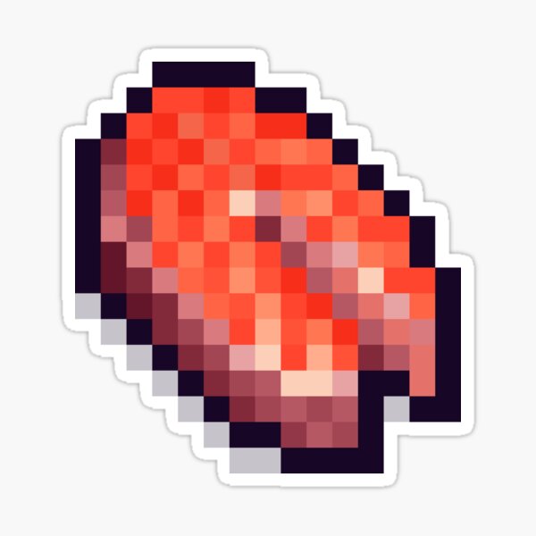 "Pixel Fish Fillet" Sticker by BenHenry | Redbubble
