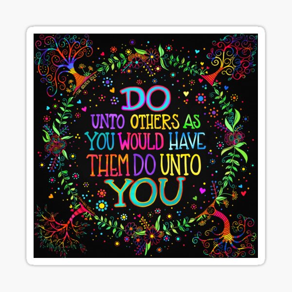 "Golden Rule" Sticker for Sale by Inspirivity | Redbubble