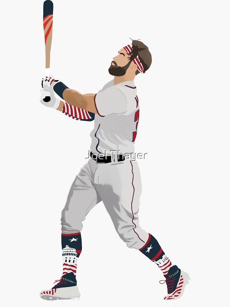 "Bryce Harper Home Run Derby" Sticker for Sale by JoelThayer | Redbubble