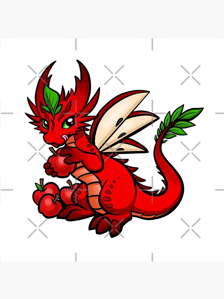 "Apple Dragon" Poster by bgolins | Redbubble