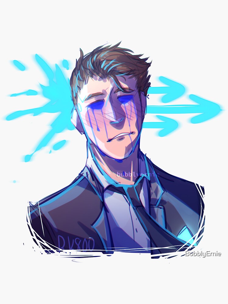 "DBH Connor" Sticker for Sale by BubblyErnie | Redbubble