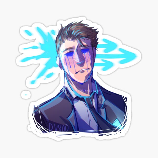 "DBH Connor" Sticker for Sale by BubblyErnie | Redbubble