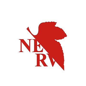 "NERV Logo Sticker" Sticker for Sale by Dokii | Redbubble