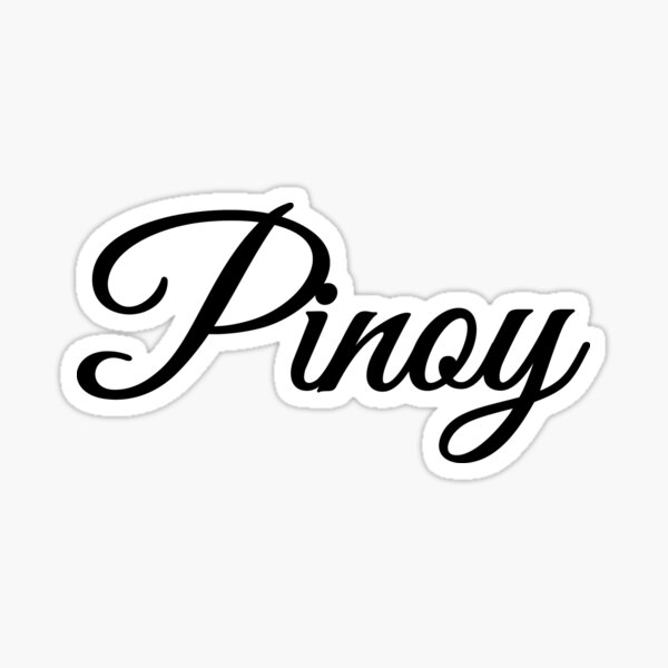 "Pinoy" Sticker by phys | Redbubble