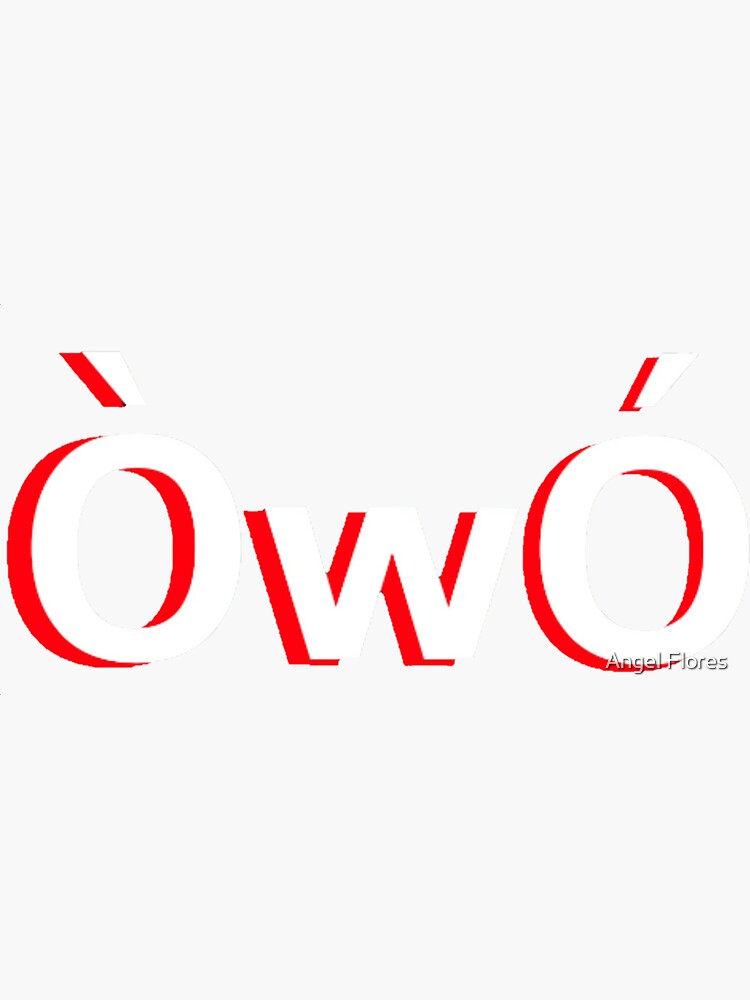 "ÒwÓ" Sticker by AngelicMelody | Redbubble