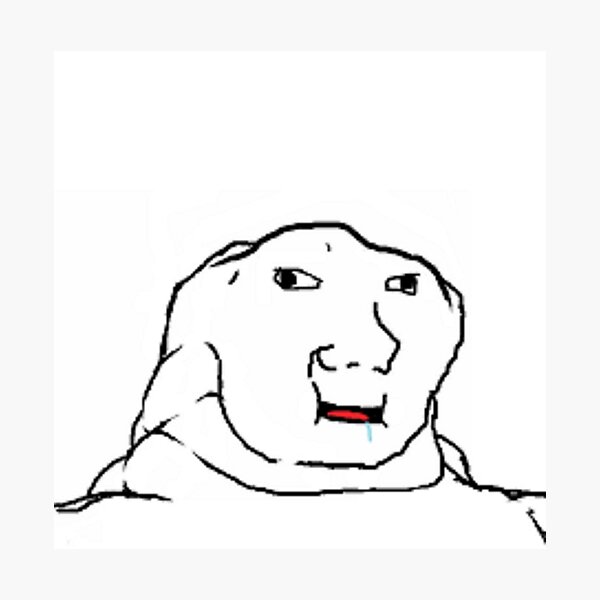 "Stupid Wojak Meme " Photographic Print by Yumtasty | Redbubble