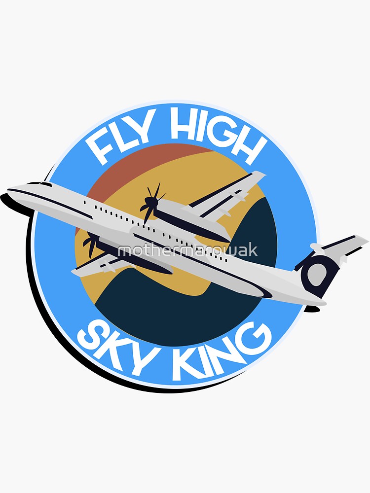 "Fly High, Sky King" Sticker for Sale by mothermarowak | Redbubble
