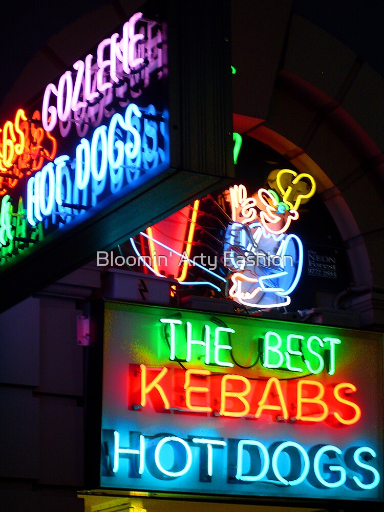 "Kebab Shop, Kings Cross" Sticker for Sale by aarty | Redbubble