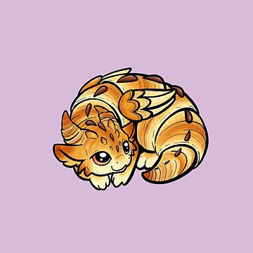 "Croissant Dragon" Art Board Print for Sale by Dragons and Beasties ...