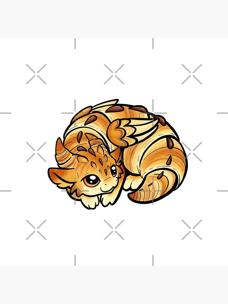 "Croissant Dragon" Art Board Print for Sale by Dragons and Beasties ...