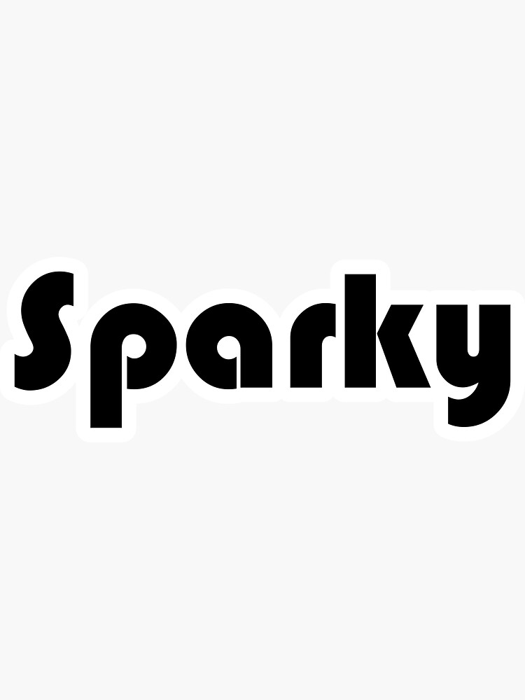 "Sparky" Sticker for Sale by culturecringe | Redbubble