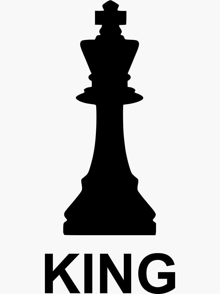 "King- Chess Piece Design" Sticker for Sale by the-elements | Redbubble