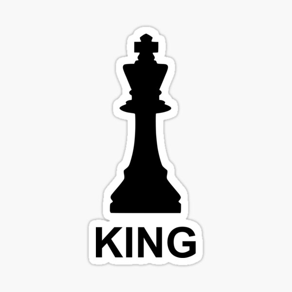 "King- Chess Piece Design" Sticker for Sale by the-elements | Redbubble