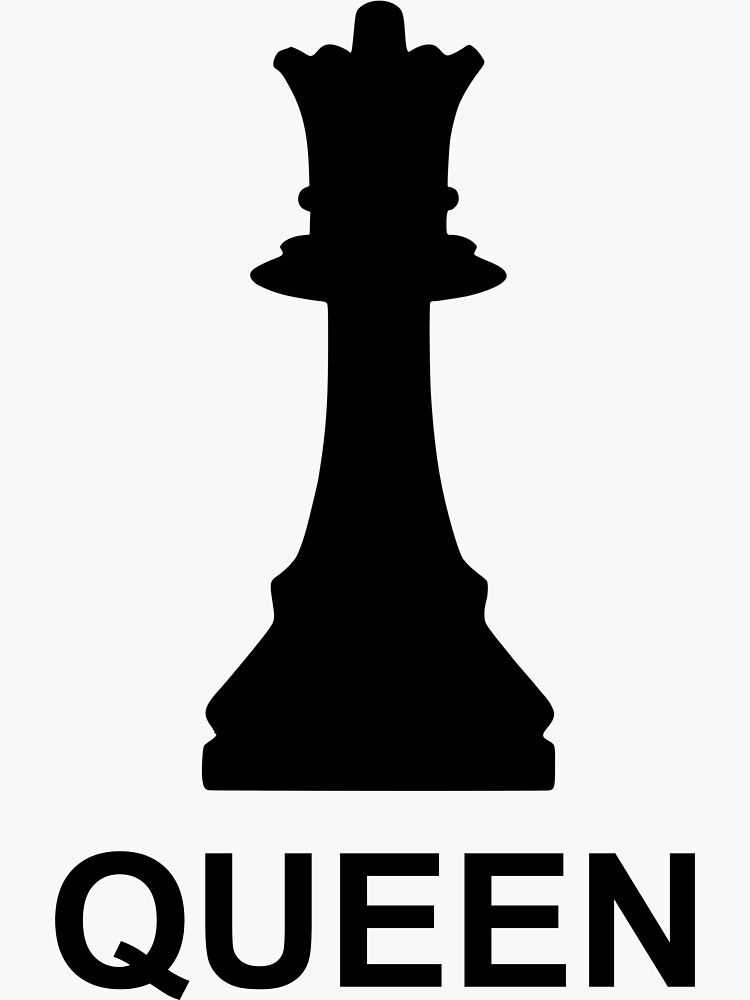 "Queen- Chess Piece Design" Sticker for Sale by the-elements | Redbubble