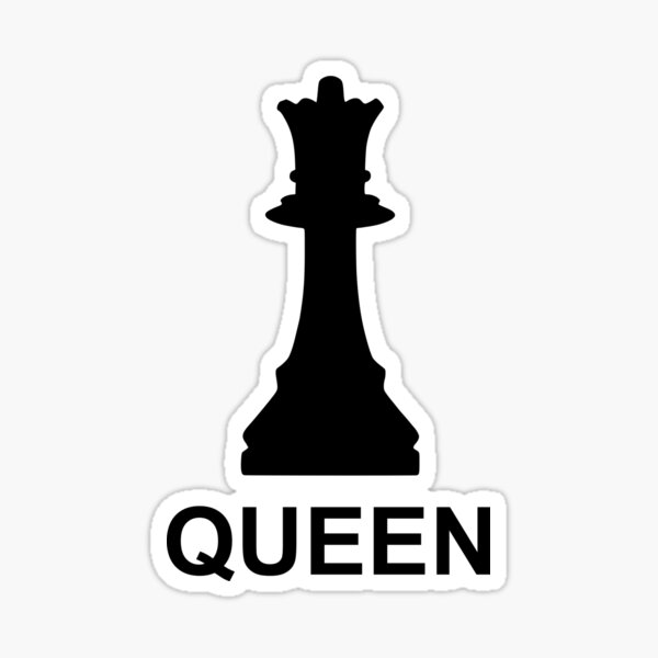 "Queen- Chess Piece Design" Sticker for Sale by the-elements | Redbubble