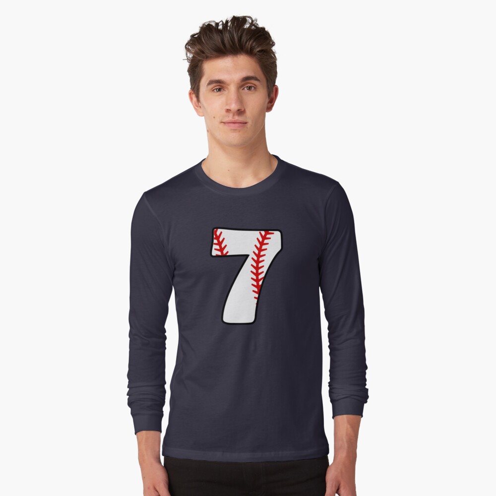 "Number 7 Baseball #7" Sticker for Sale by melsens | Redbubble