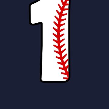 "Number 1 Baseball #1" Sticker for Sale by melsens | Redbubble