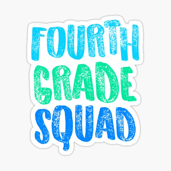 "Fourth Grade Squad Distress Blue Fourth Grade 4th Teacher Appreciation ...