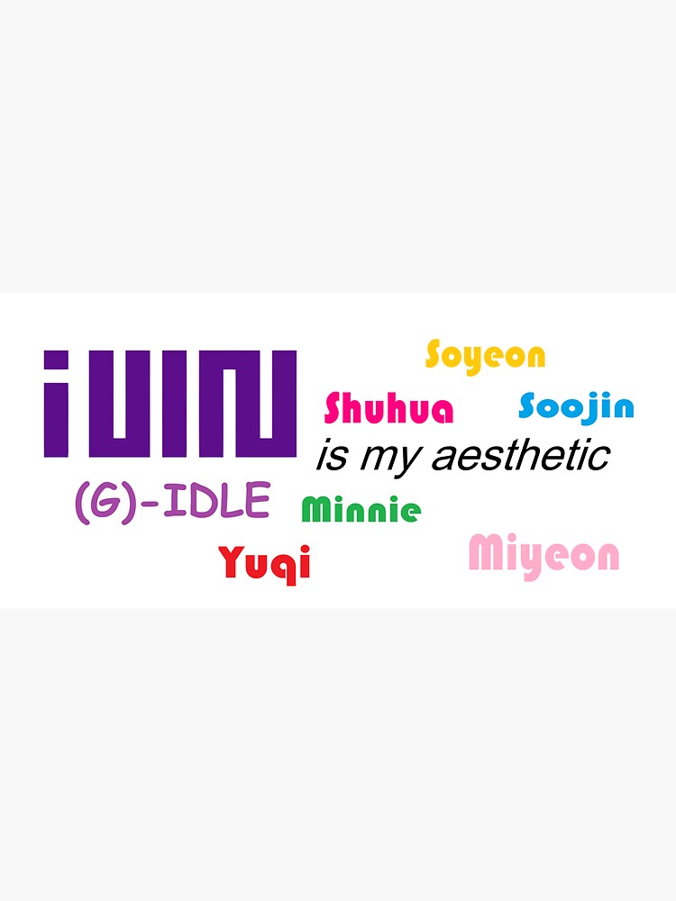"(G)-IDLE" Sticker for Sale by WizardsAwesome | Redbubble