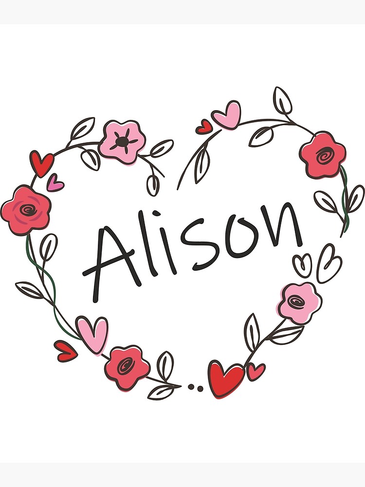 "My name is Alison" Art Print by oleo79 | Redbubble