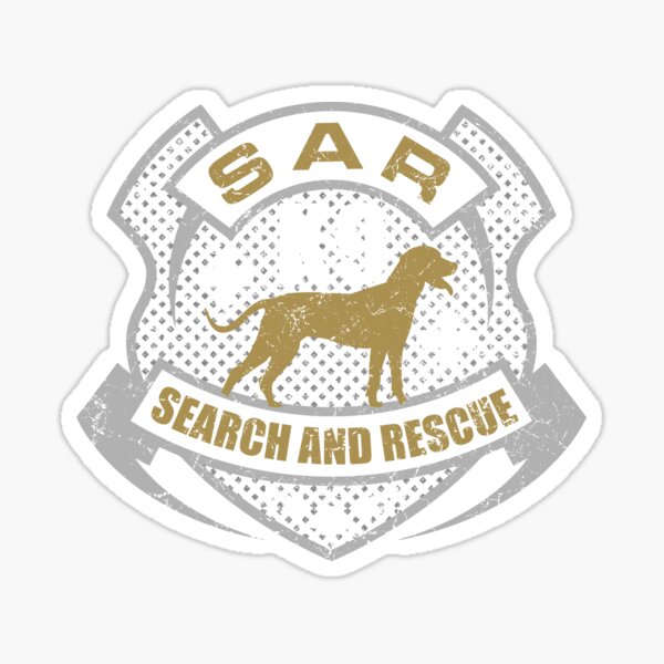 "K-9 Search and Rescue - SAR" Sticker for Sale by k9printart | Redbubble