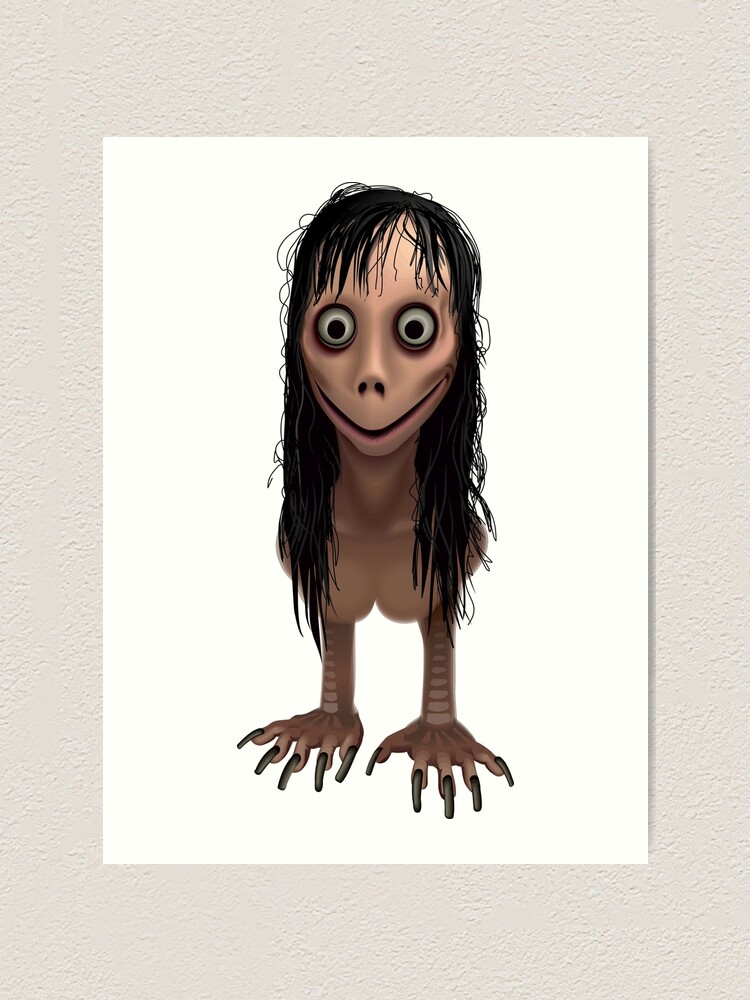 "Momo. Demon of Whatsapp. " Art Print for Sale by Jull-gull | Redbubble