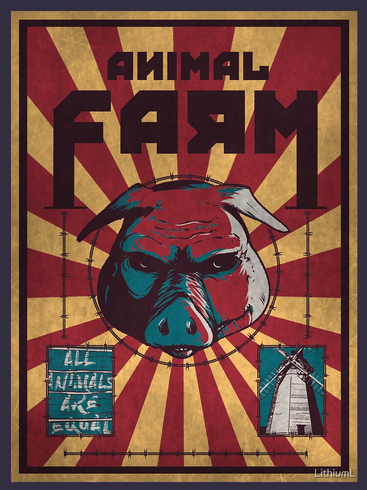 "Animalism" T-shirt for Sale by LithiumL | Redbubble | orwell t-shirts ...
