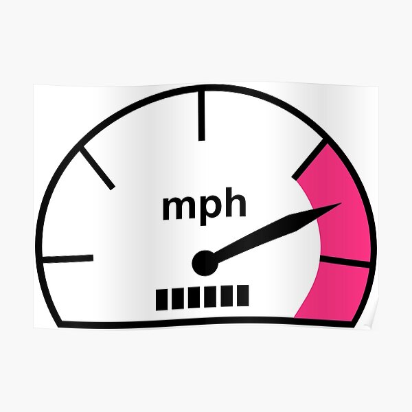 "speedometer" Poster by Vectorqueen | Redbubble