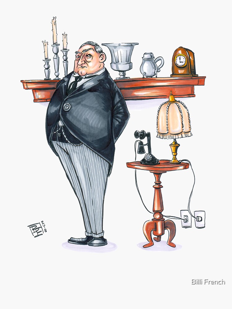 "The English Butler" Sticker by obillwon | Redbubble