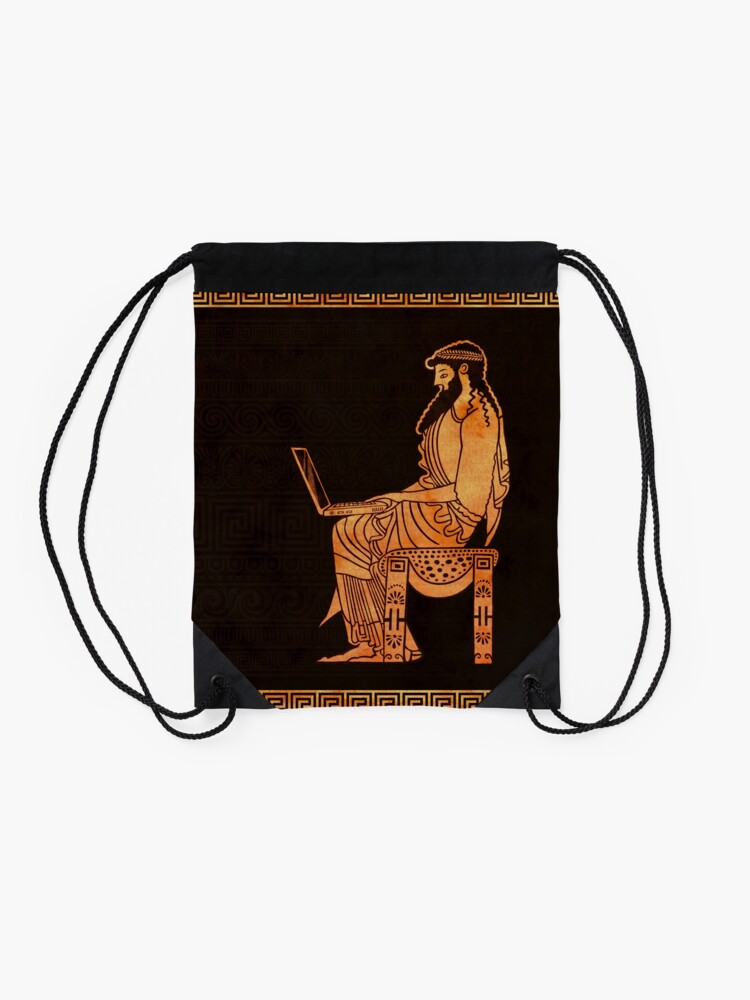 "Ancient Greek Businessman" Drawstring Bag for Sale by Gregorio | Redbubble