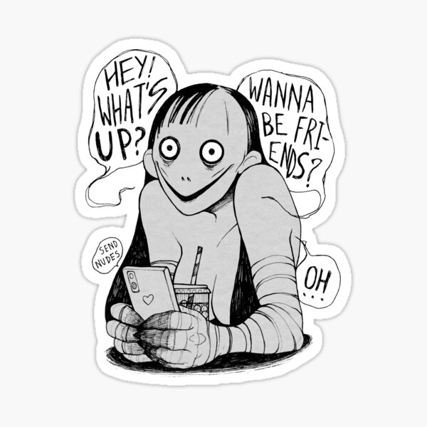 "Momo" Sticker by svnddlsnts | Redbubble