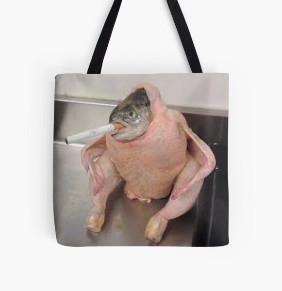 "cursed images fish chicken" Tote Bag for Sale by OWONANI | Redbubble