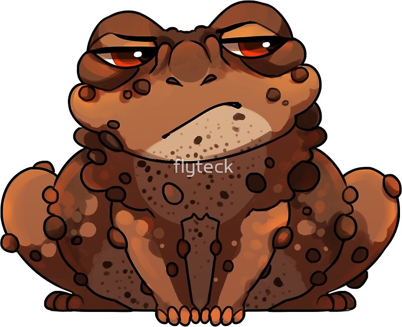 "Grumpy Toad" by flyteck | Redbubble