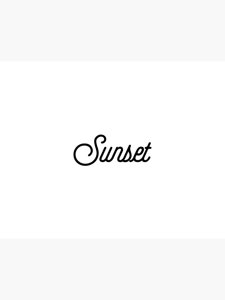 "Sunset [Fancy Text]" Art Board Print for Sale by ElderArt | Redbubble