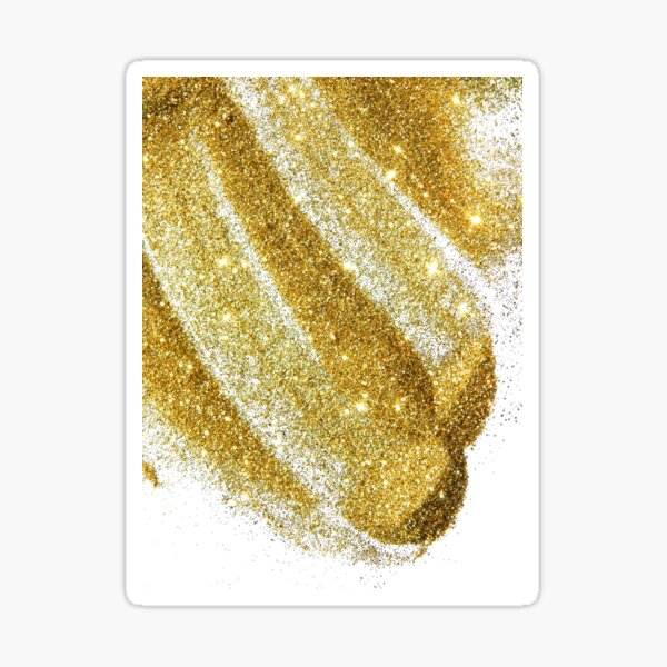 "Gold Glitter Sparkles" Sticker for Sale by newburyboutique | Redbubble
